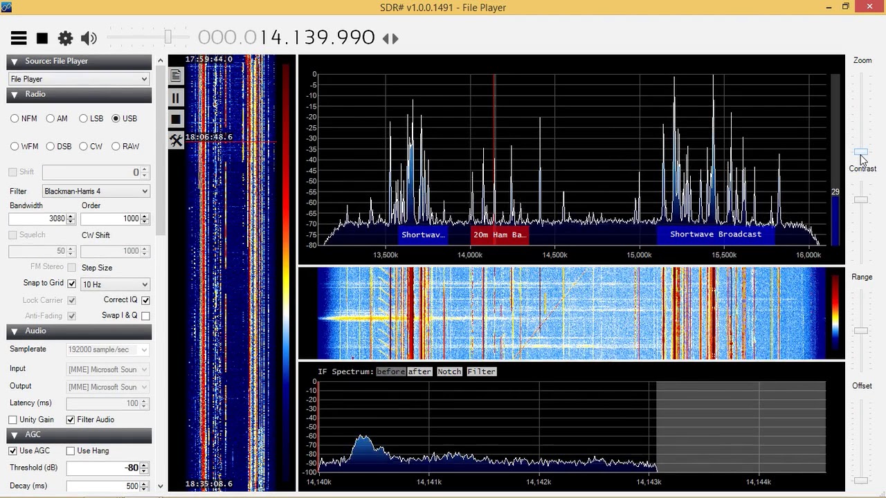 Spooky transmission on 20 meters received in London, UK - YouTube