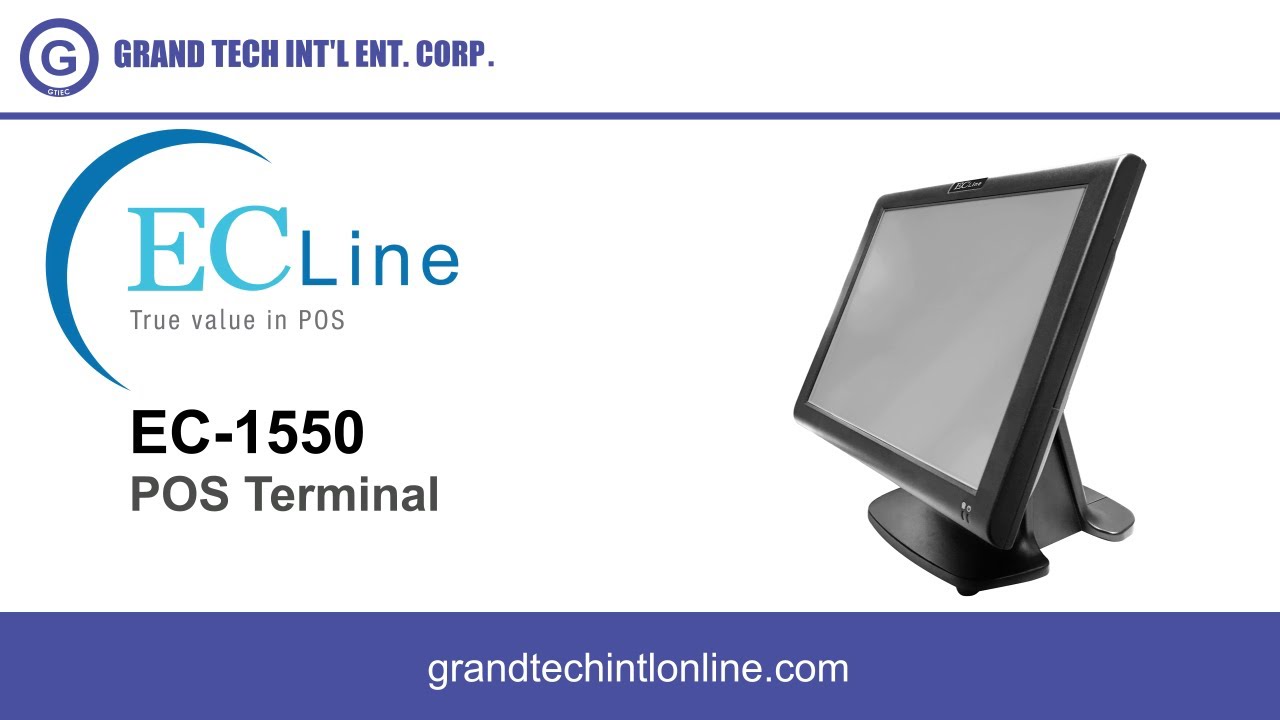 EC LINE EC-1550 POS TERMINAL - YouTube