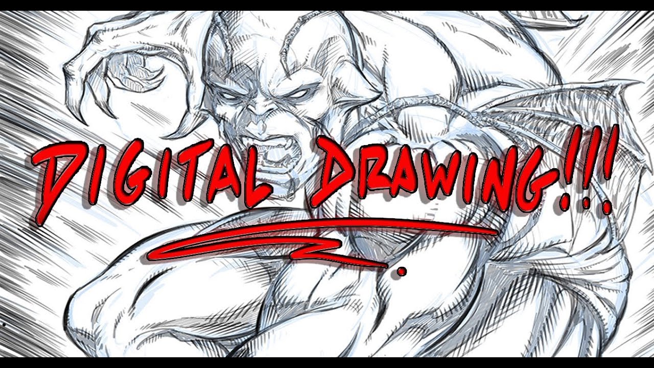 Comic Book Art - Drawing of A Super Villain - Time Lapsed - YouTube