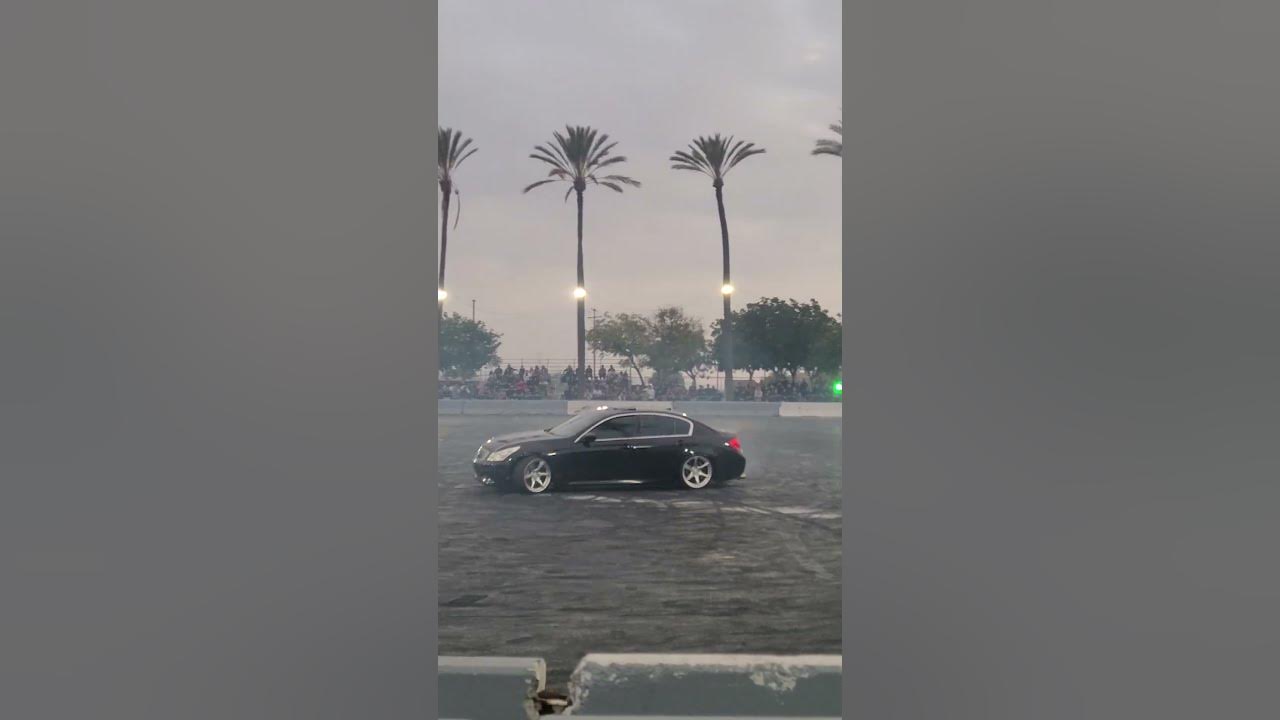 Infiniti G37 hits the donut pit - YouTube