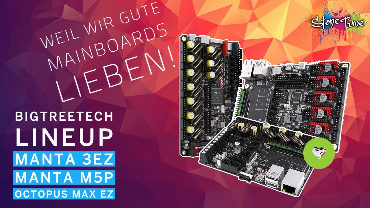 Bigtreetech LineUp - Manta E3 EZ, Manta M5P und Octopus Max EZ! - YouTube