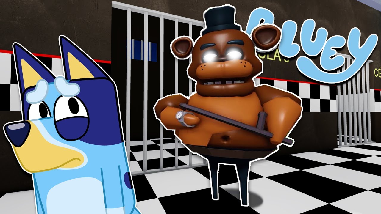 BLUEY ESCAPA de la PRISION de BARRY FREDDY FNAF | Las Aventuras de ...