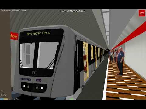 OpenBVE｜M2 Déli pályaudvar｜BKV Alstom Metropolis AM5-M2 - YouTube