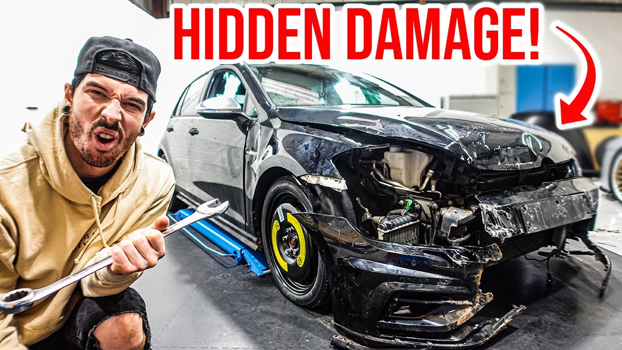 FIXING MY WRECKED VW GOLF R - YouTube
