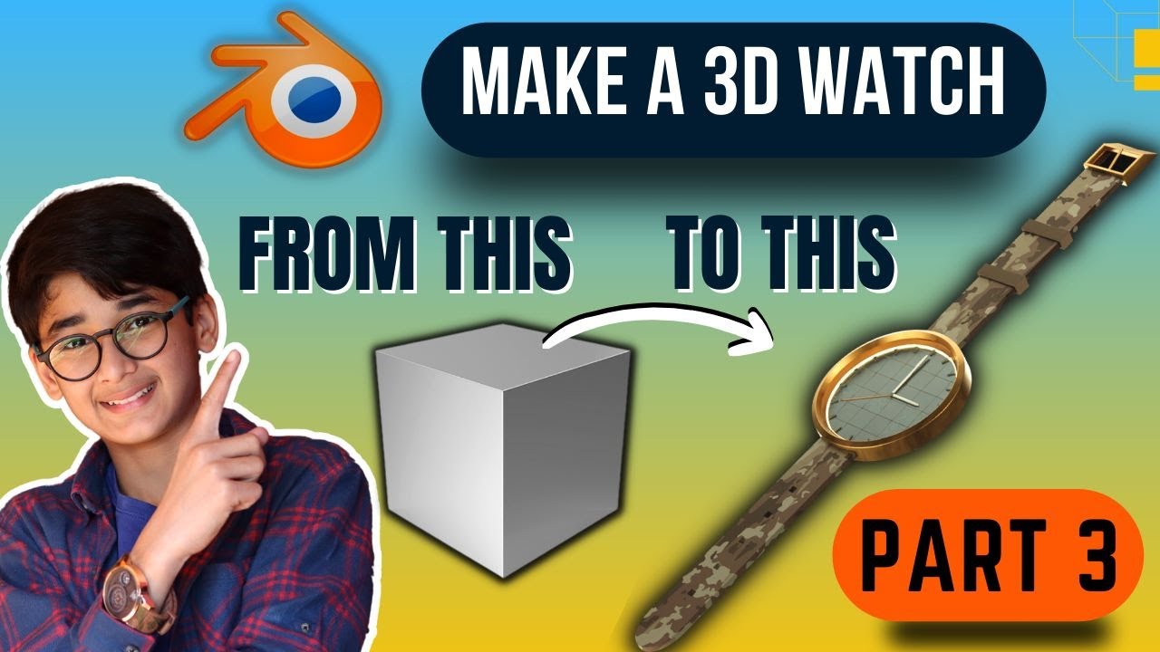 How To Model a Watch in Blender? | 3D Watch Modeling Part 03 | Blender ...