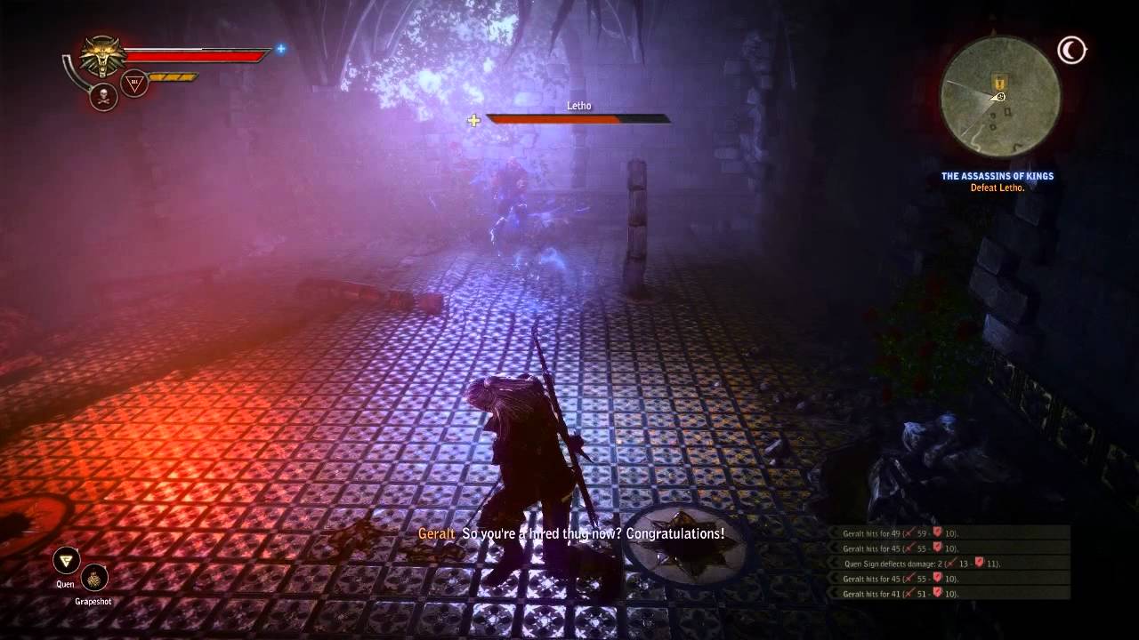 Witcher 2 Letho with Quen 2 - YouTube