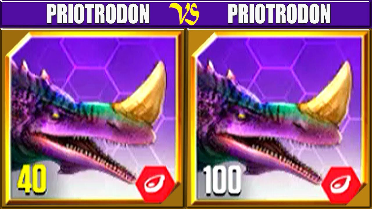 PRIOTRODON VS PRIOTRODON | JURASSIC WORLD THE GAME - YouTube