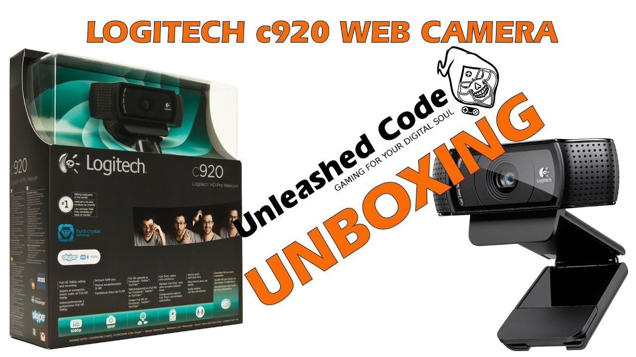 Logitech 1080p webcam unboxing and specs - YouTube