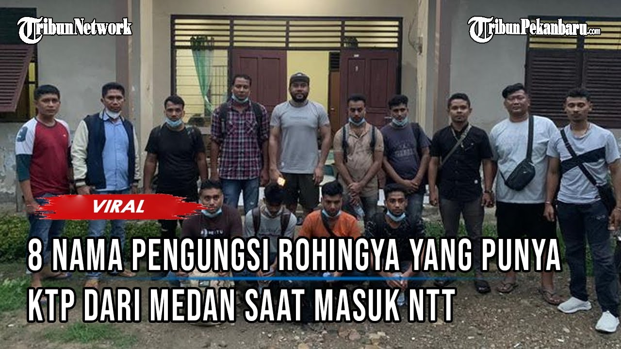 TERUNGKAP NAMA 8 Pengungsi Rohingya yang Punya KTP Medan saat Masuk NTT ...