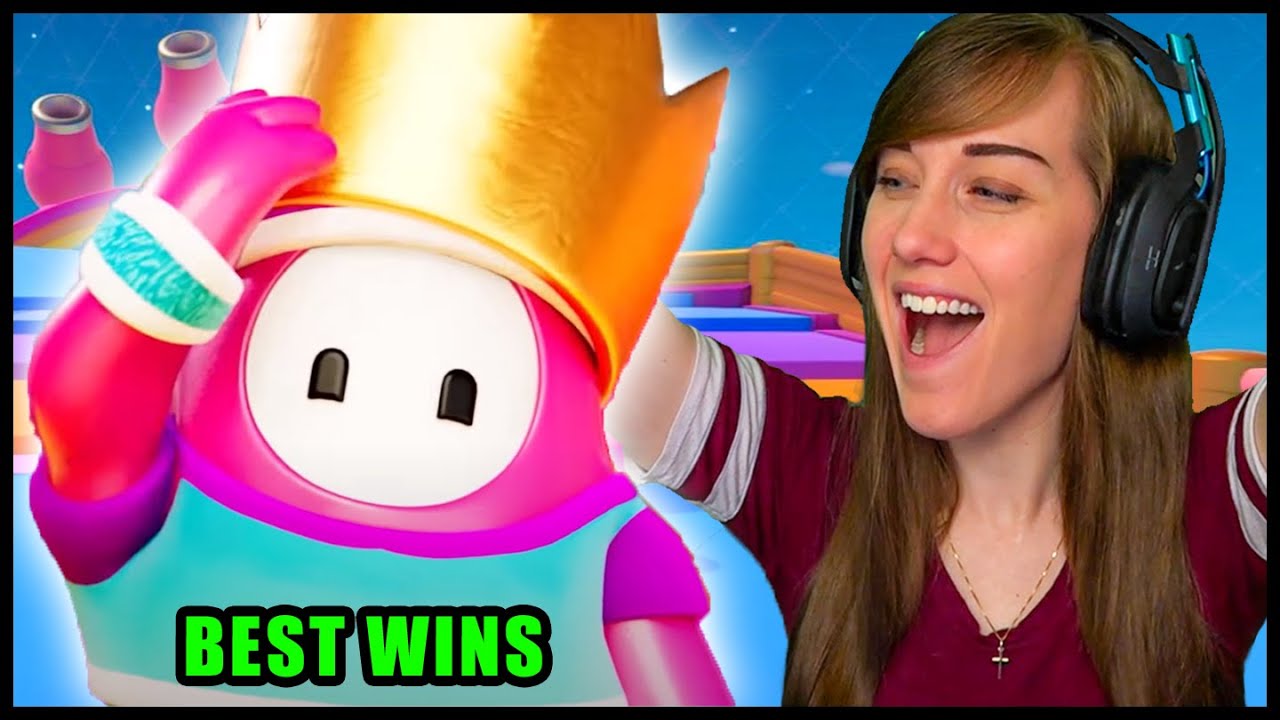 Fall Guys Win Compilation (& Cringey Reactions)! - YouTube