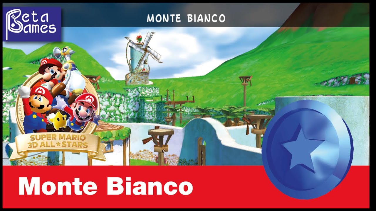 Todas las monedas azules Monte Bianco | Super Mario 3D All-Stars (Super ...