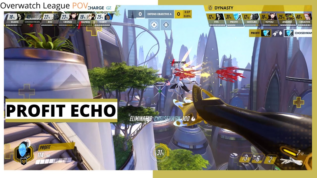 PROFIT ECHO POV | Dynasty vs Charge | June Joust Week 8 | OWL Season ...