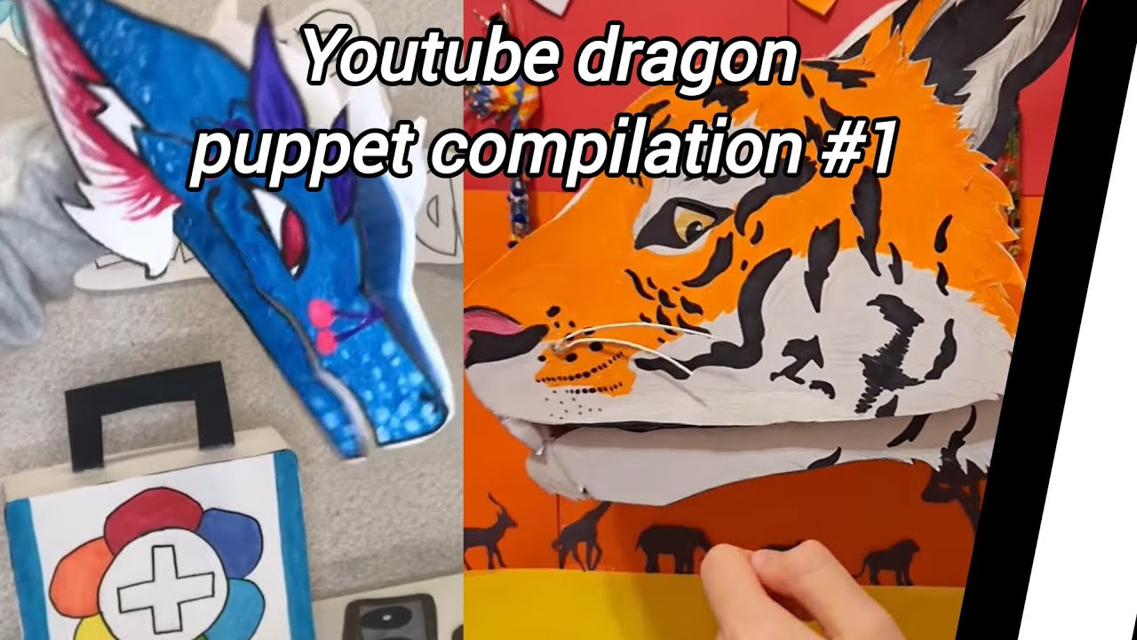 PAPER DRAGON PUPPET COMPILATION #1 - YouTube