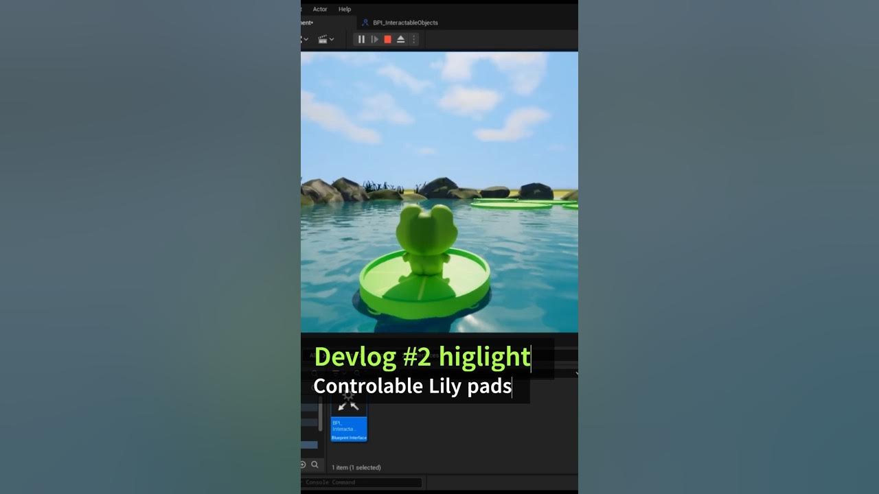 Devlog#2 Highlight: Controllable Lily Pads #gamedevblog #gamedev #game #frog #cozy #meme #devlog ...