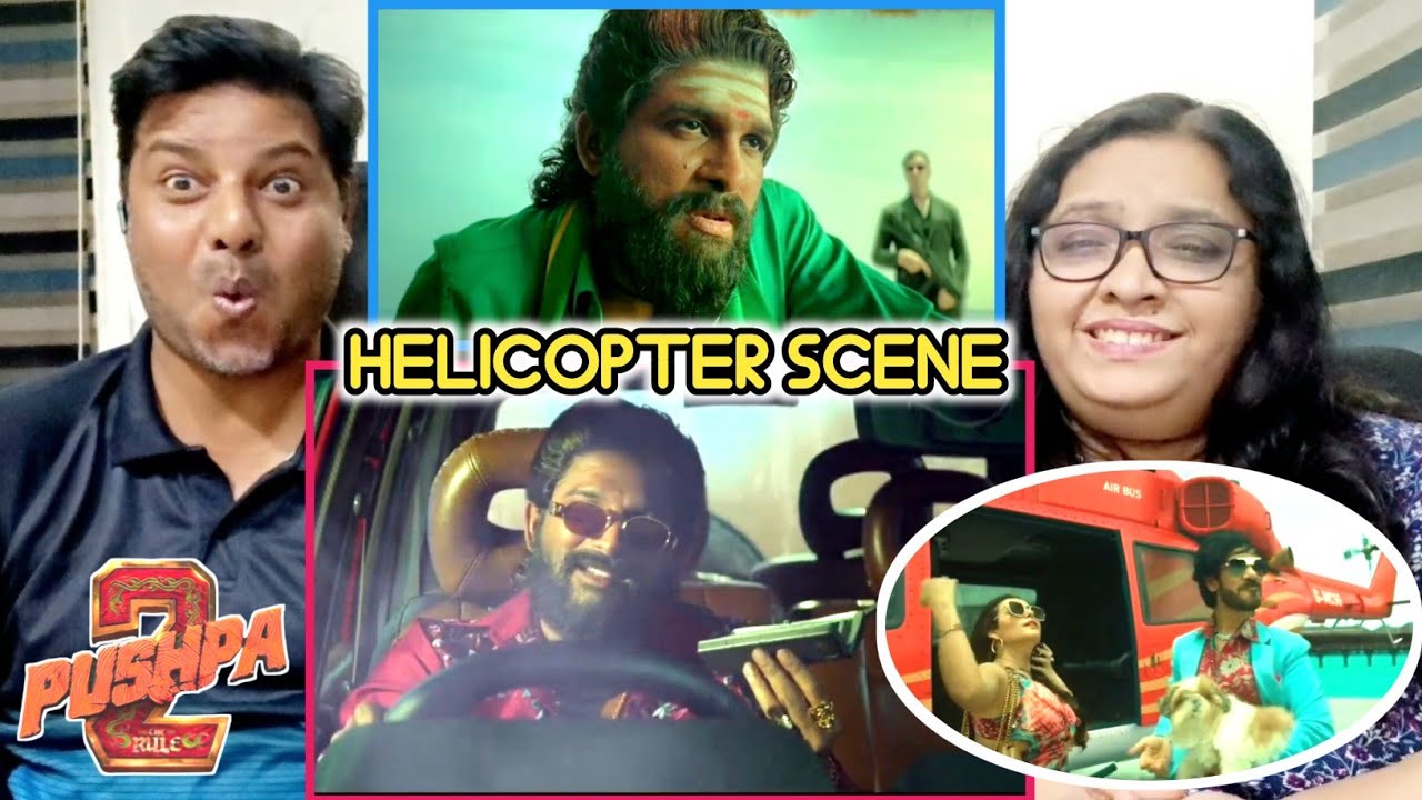 Pushpa 2 (Hindi) | Mass Helicopter Scene Reaction | Allu Arjun, Fahadh ...