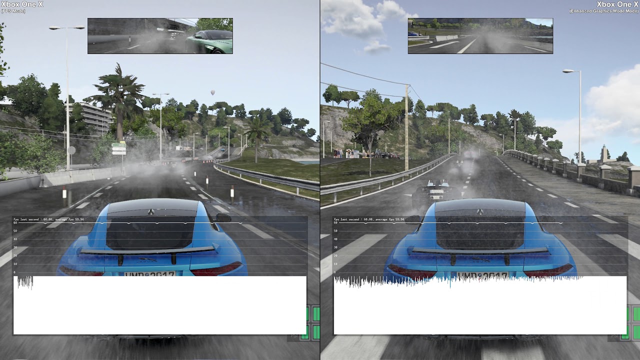 Project CARS 2 - Framerate vs. Enhanced graphics (XB1X) - YouTube