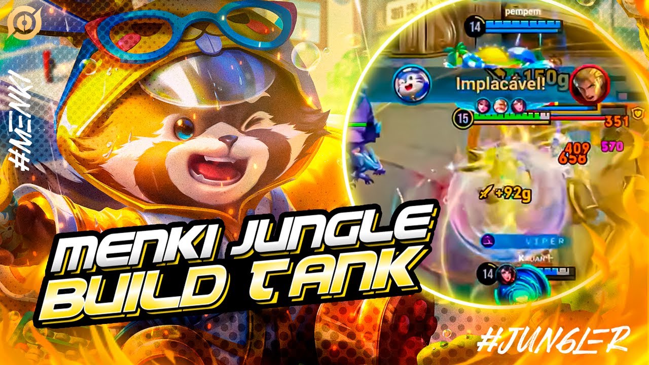 MENKI JUNGLE COM BUILD TANK │HONOR OF KINGS - YouTube