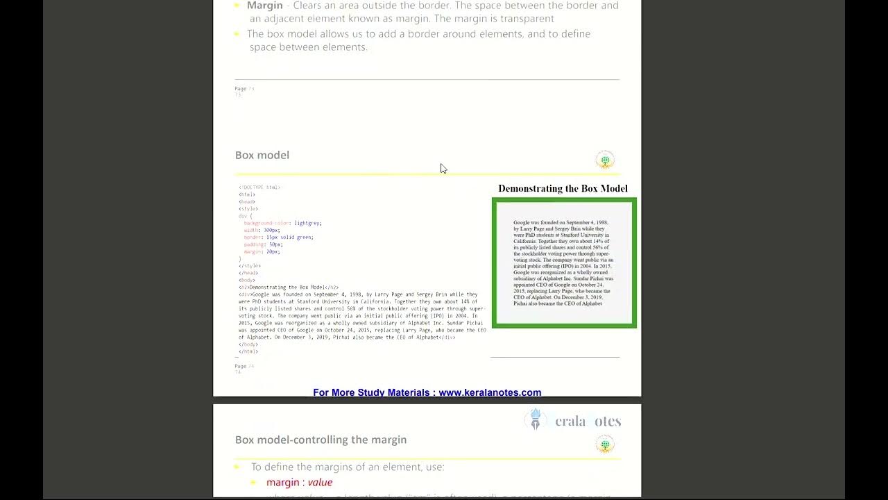 Box Model in CSS 3 mark PYQ 2023 December CST463 WEB PROGRAMMING KTU - YouTube