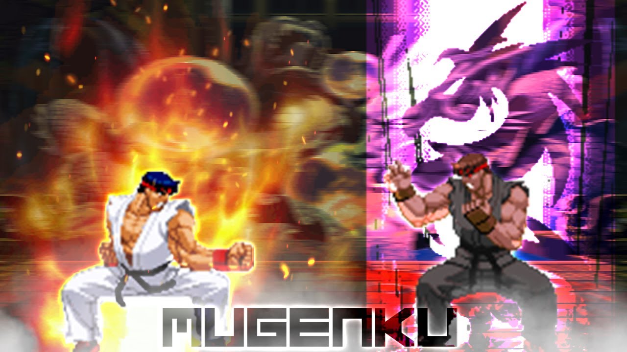One Minute Melee! Master Ryu vs Dragon Ryu. Street Fighter MUGEN ...