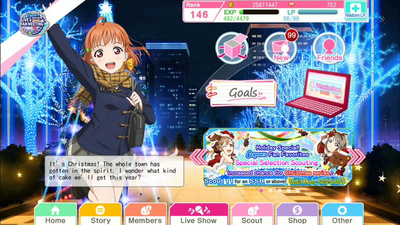 Aqours members say Merry Christmas - YouTube