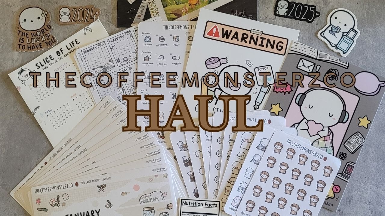 Unboxing My First Coffee Monsterz Co. Haul! ☕ 2025 Planner Goodies ...