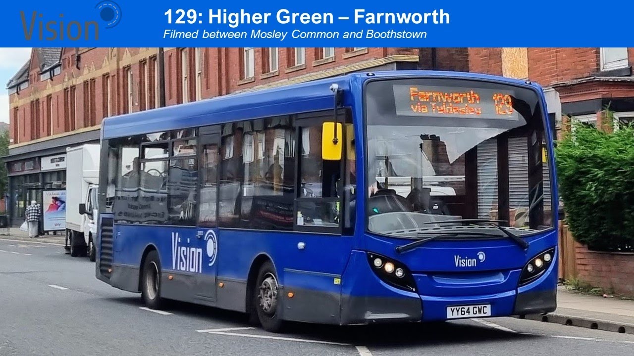 Vision Bus 129 service between Mosley Common and Boothstown - YouTube