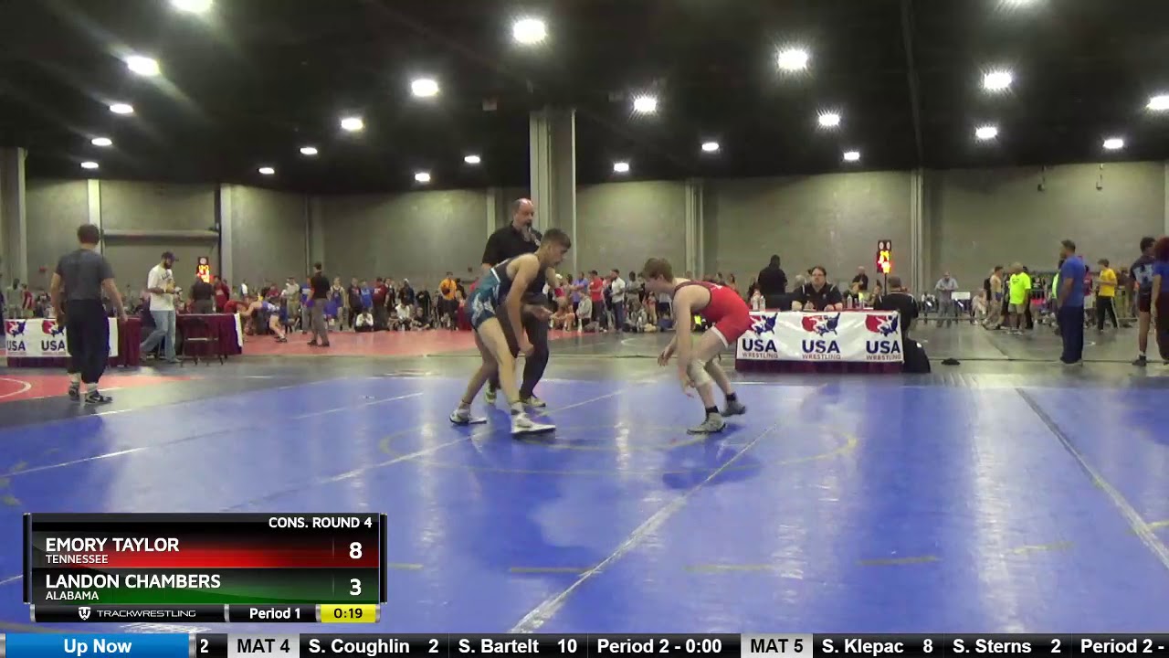 Junior Men 120 Emory Taylor Tennessee Vs Landon Chambers Alabama - YouTube