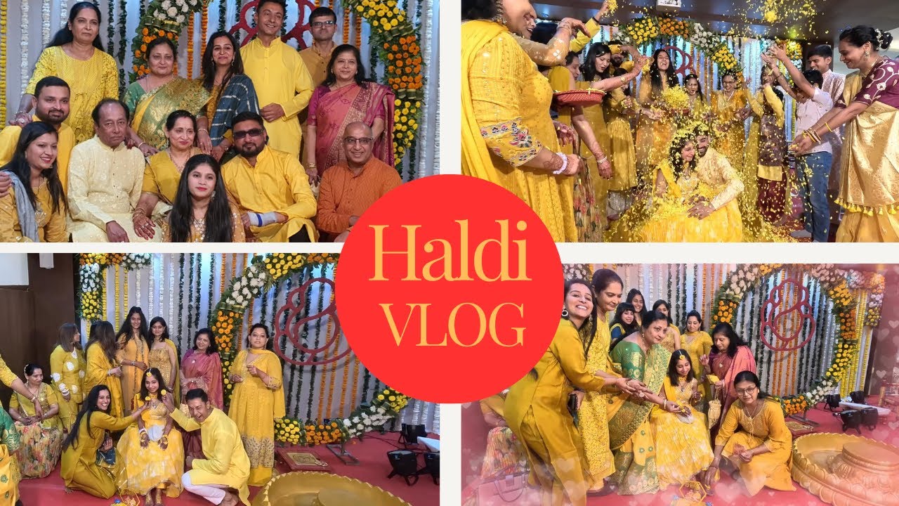 Haldi Ceremony Vlog | Marrige Vlog Part -2 | Parekh Vlogs - YouTube