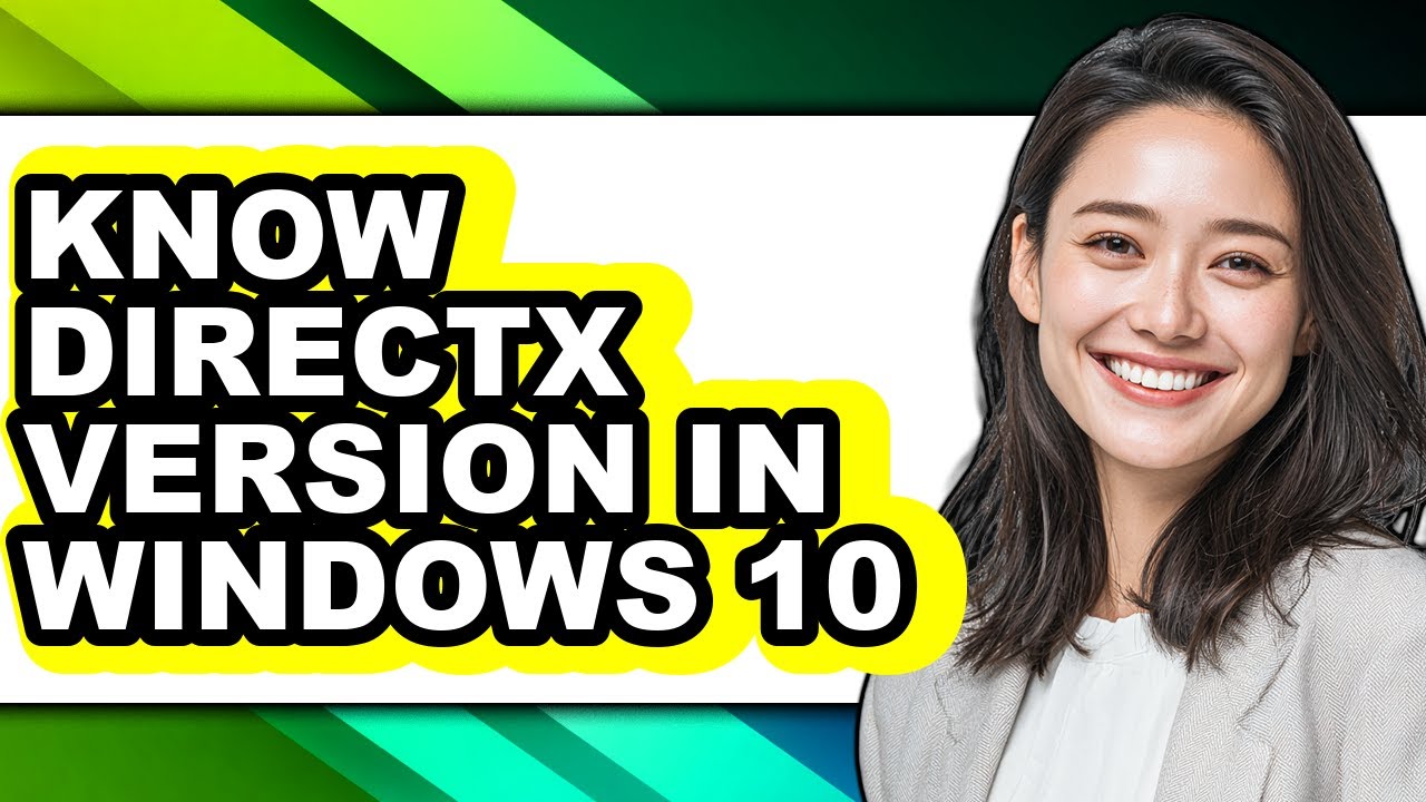 How to Know Directx Version in Windows 10 (only Way) - YouTube