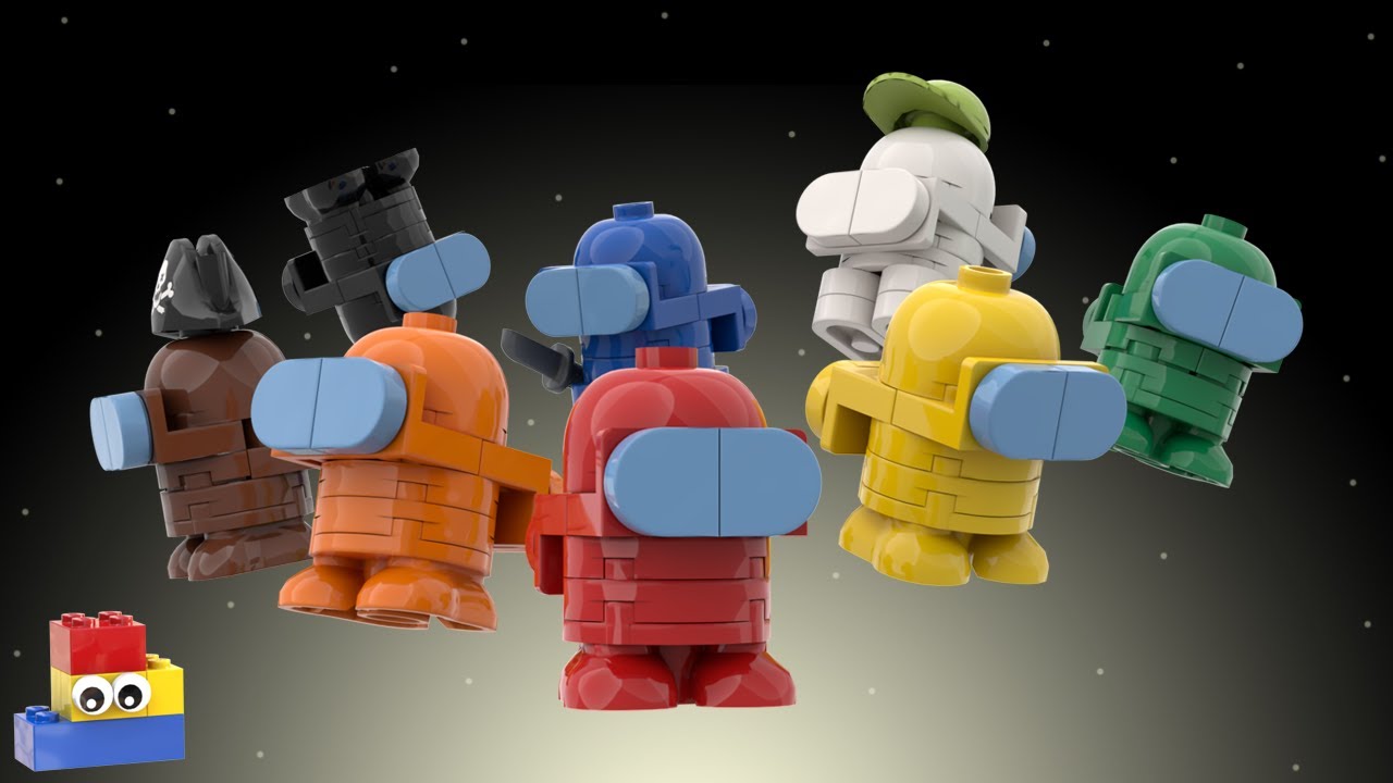 How to build Among Us LEGO minifigs - YouTube