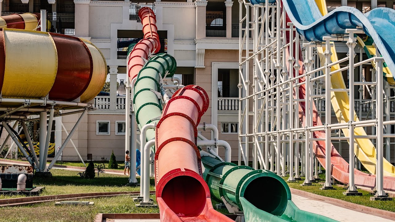 Interlocking TWISTER Waterslides | Sunset Aquapark Pomorie - YouTube
