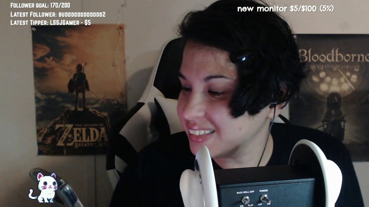 ASMR- recorded on twitch- Reading then tapping - YouTube