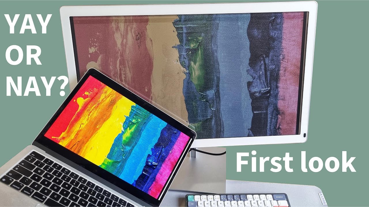 Unboxing the COLOR E-ink Monitor (BIGME B251) - YouTube