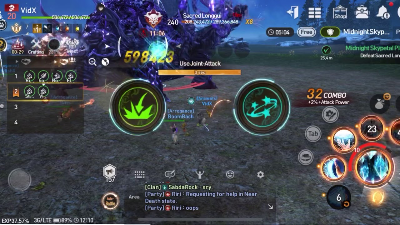 BNS Revolution 6Man Midnight skypetal plains Heroic - YouTube