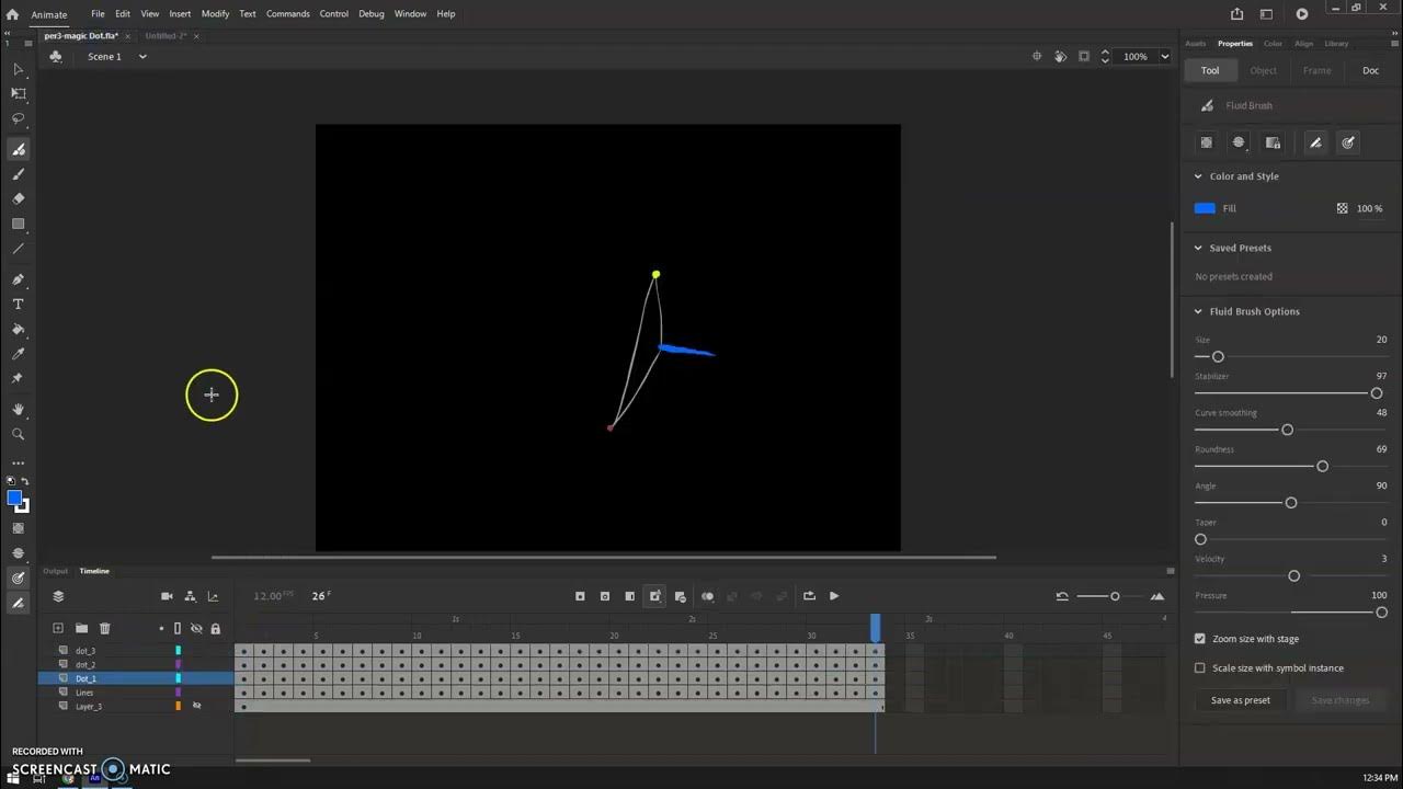 Magic Moving Dots Adobe Animate - YouTube