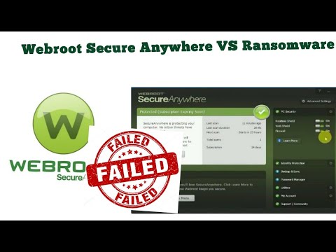 Webroot Secure Anywhere Vs Ransomware - YouTube