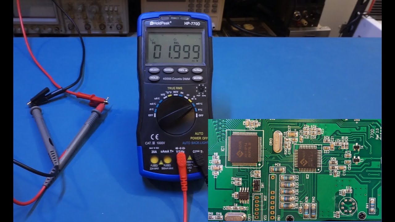 Review and Teardown of a HoldPeak HP-770D 40,000 Counts True RMS ...