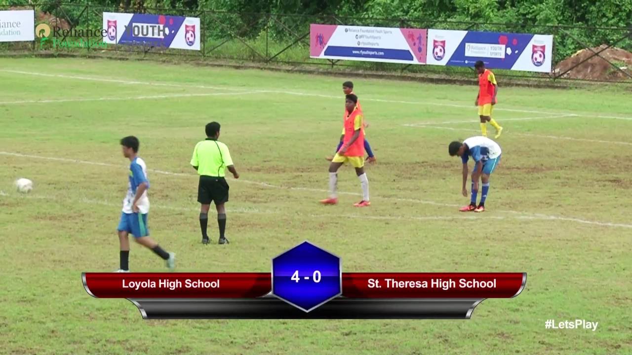 RFYS: Goa Jr. Boys - Loyola High School vs St. Theresa High School ...