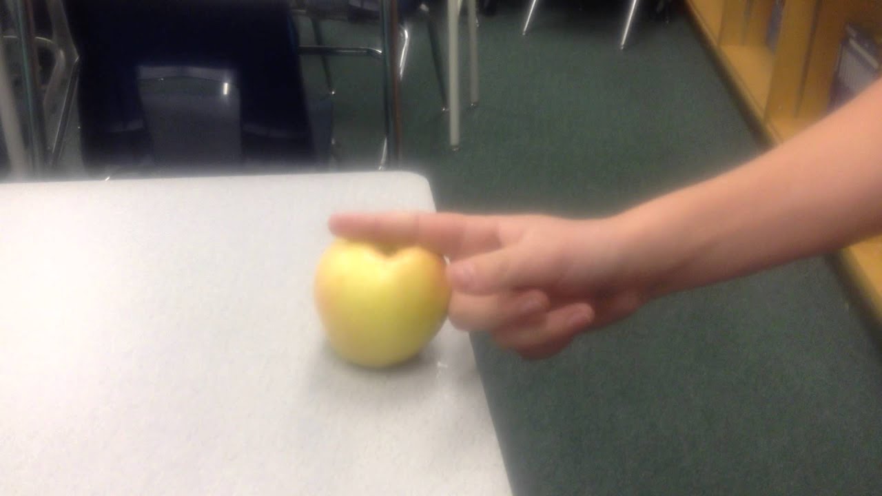 How to split an apple with your head - YouTube