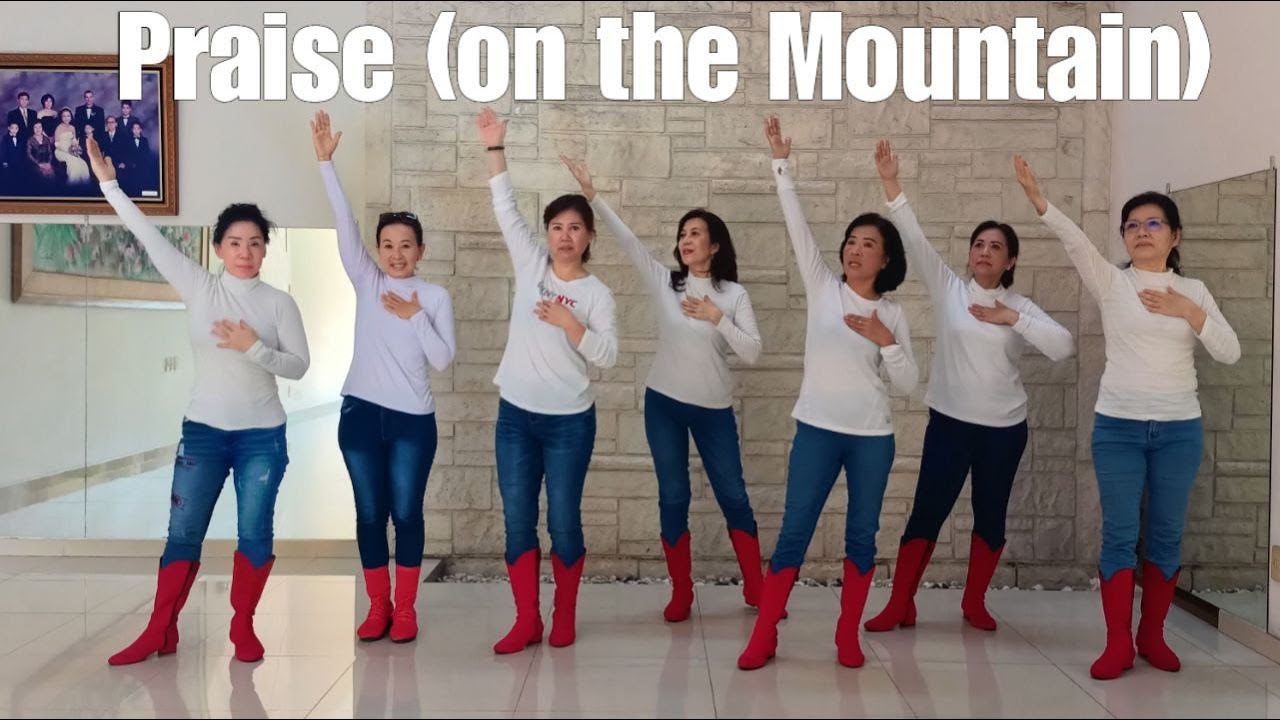 Praise (on the Mountain) Line Dance (demo & count) - YouTube