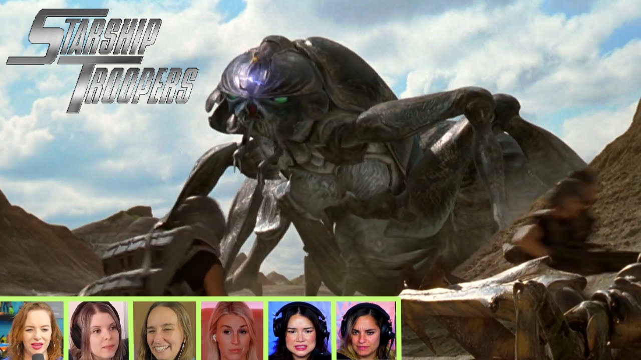 Reactors Reacting to RICO KILLING GIANT BUG | Starship Troopers - YouTube