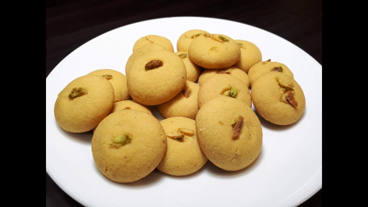 Besan Naan Khatai / Nankhatai / Besan Biscuit Recipe... - YouTube