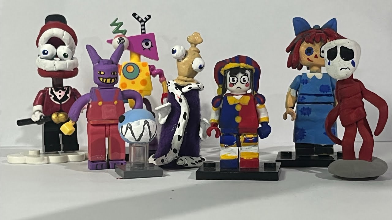 Lego the amazing digital circus custom minifigure showcase (episode 4 ...