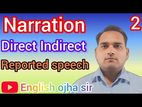 Direct and Indirect #narration #reported_speech - YouTube