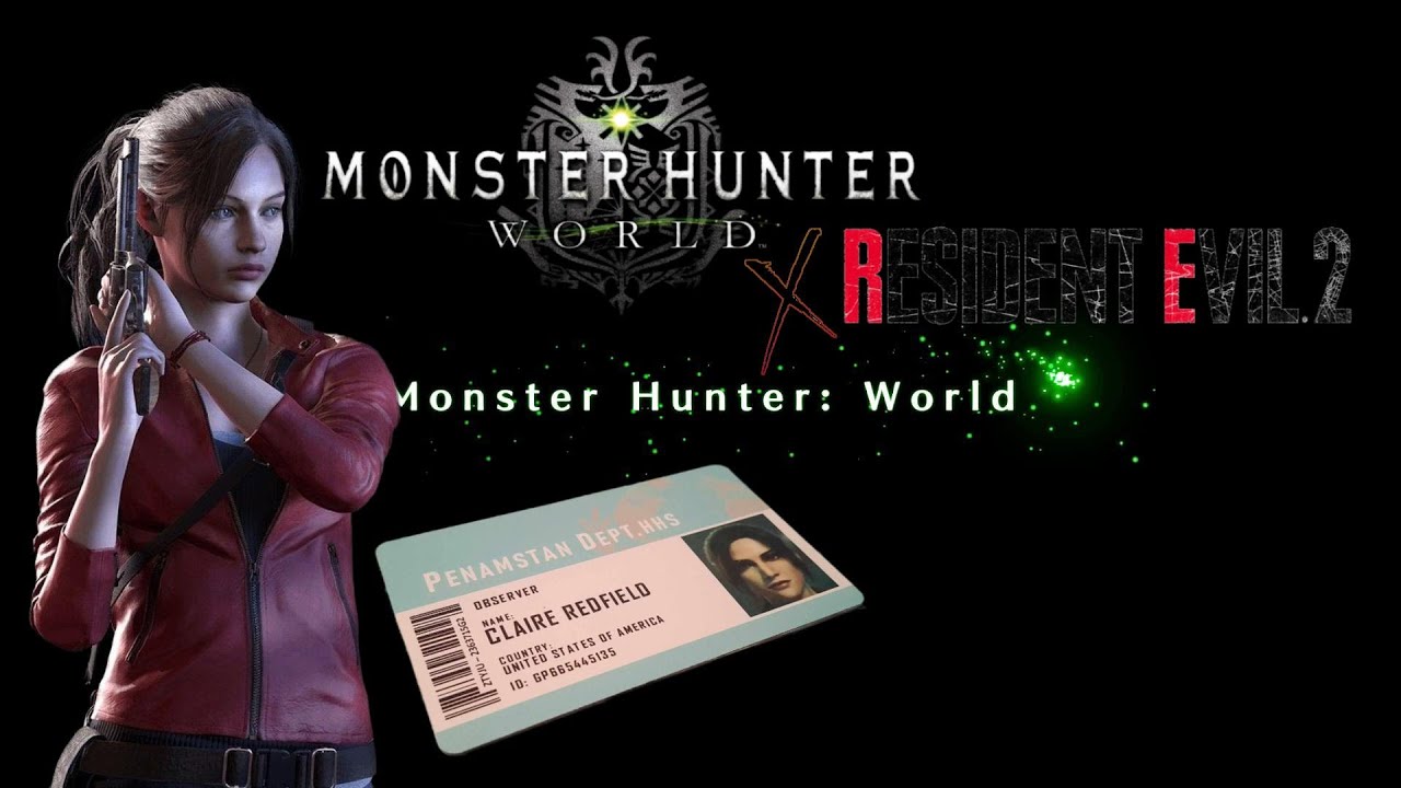 Monster Hunter World x Resident Evil 2 : Claire Redfield All Cutscenes ...