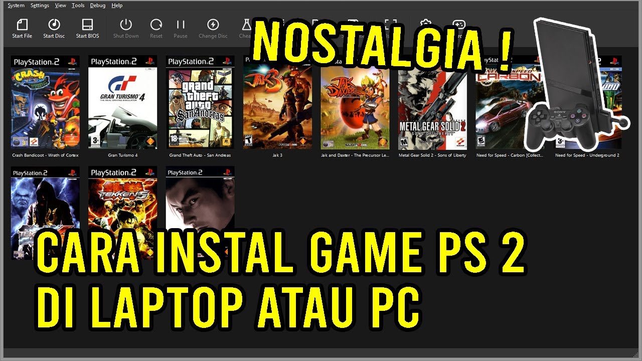 Nostalgia Kembali ! Cara Instal Semua Game Ps 2 Di Laptop atau Pc Hanya ...