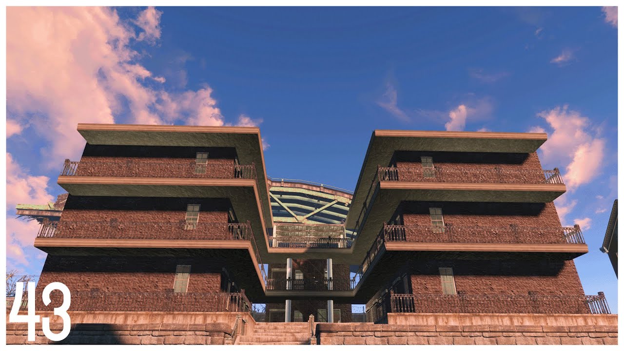 Fallout 4 Settlement Builds #43 | Jamaica Plains Motel, Finale | CN ...