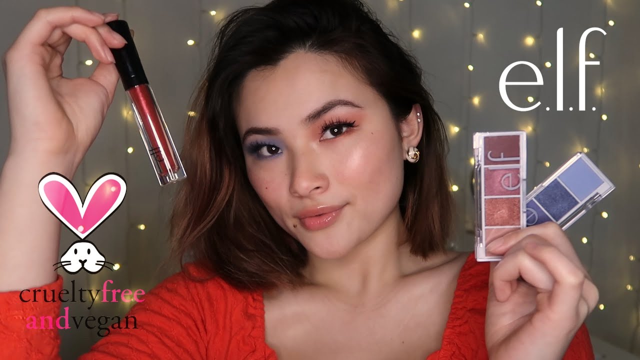Trying New ELF Makeup! | Bite Size Shadows, Lip Oil, Wow Brow REVIEW ...