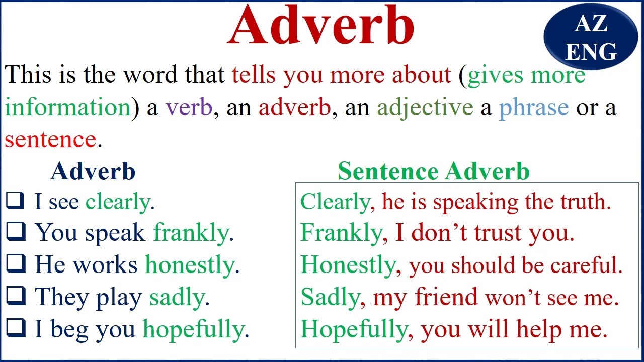 WELCOME TO ADVERB - YouTube