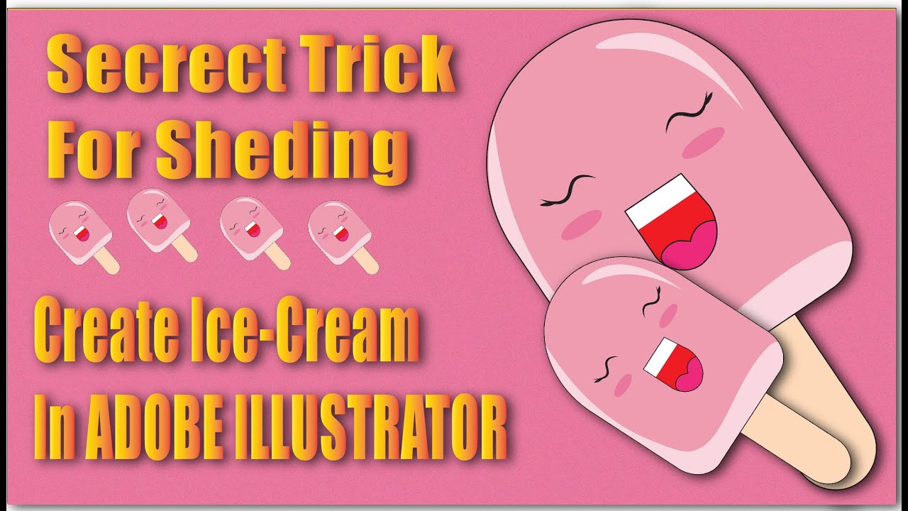Mastering in Adobe Illustrator, How to Create a Sweet Ice Cream ...
